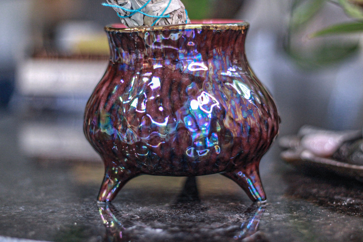 24-C PROTOTYPE Textured Cauldron - 18 oz. – Sublime Pottery