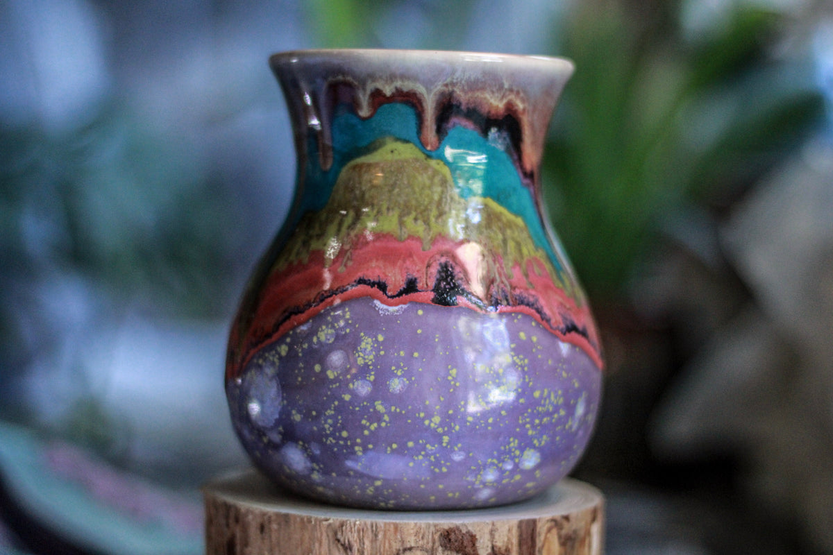 25-A Purple Rainbow Grotto Flared Mug, 19 oz. – Sublime Pottery