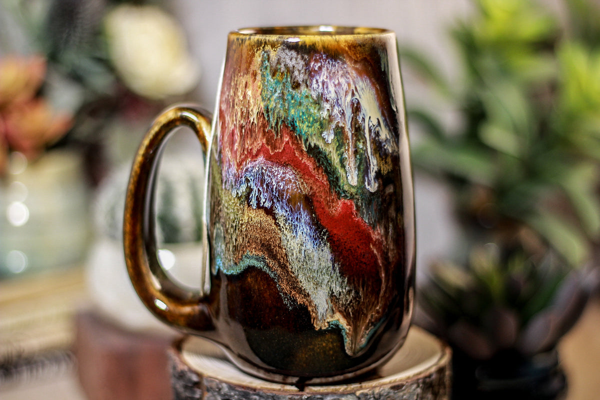 27-B Rainbow Grotto Notched Mug, 15 oz – Sublime Pottery